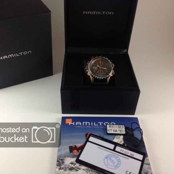 Hamilton Khaki X-Wind H77696793 Rose Gold | WatchCharts Marketplace