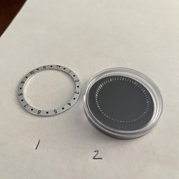 [WTS] Seiko SKX 007/009 mod parts: 12-hour steel bezel insert and lumed ...