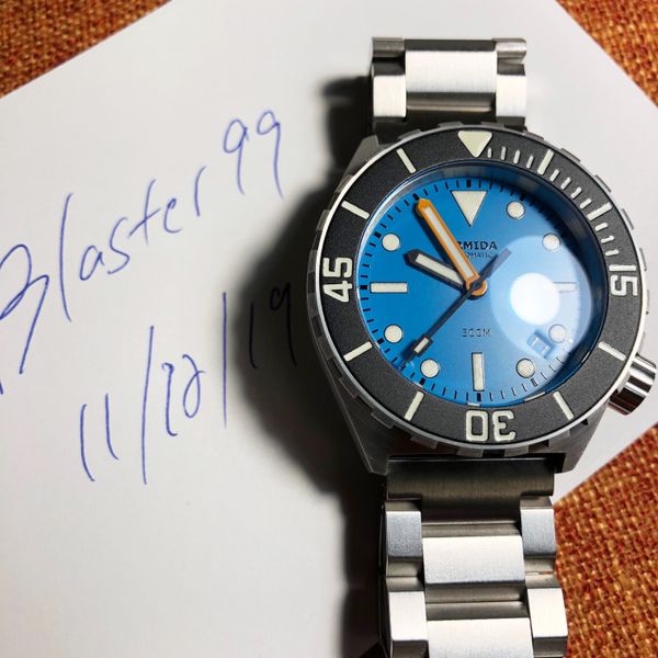 [WTS] Armida A1 42mm steel light blue dial orange minute | WatchCharts