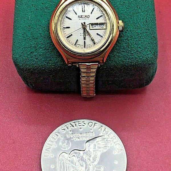 Vintage Womens Seiko 2706-0010 WATERPROOF Automatic 21J Watch Day Date GOOD | WatchCharts ...