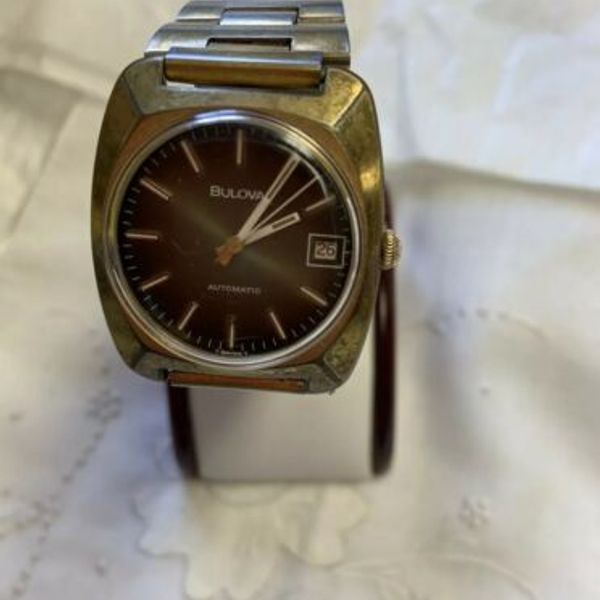 Bulova N6 Mens Vintage Day Date Swiss Made Automatic Watch Working Gold ...