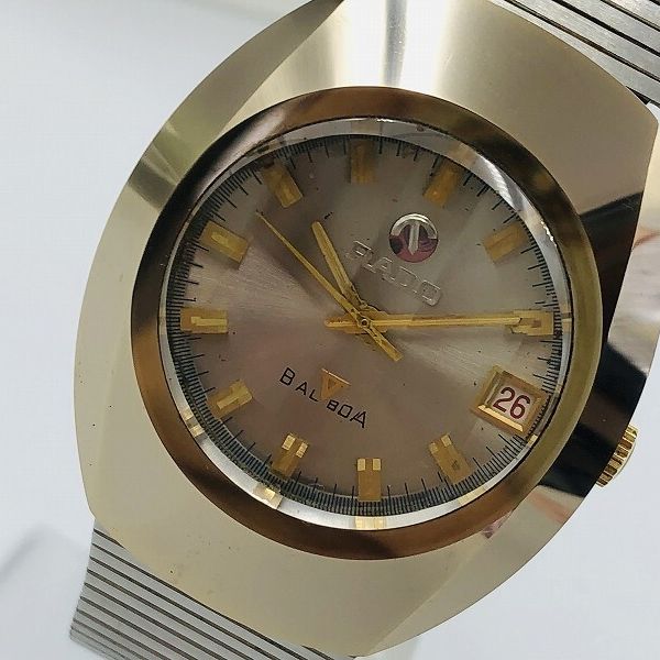 RADO Men's BALBOA V Automatic Watch Tungsten & St.Steel Date ...