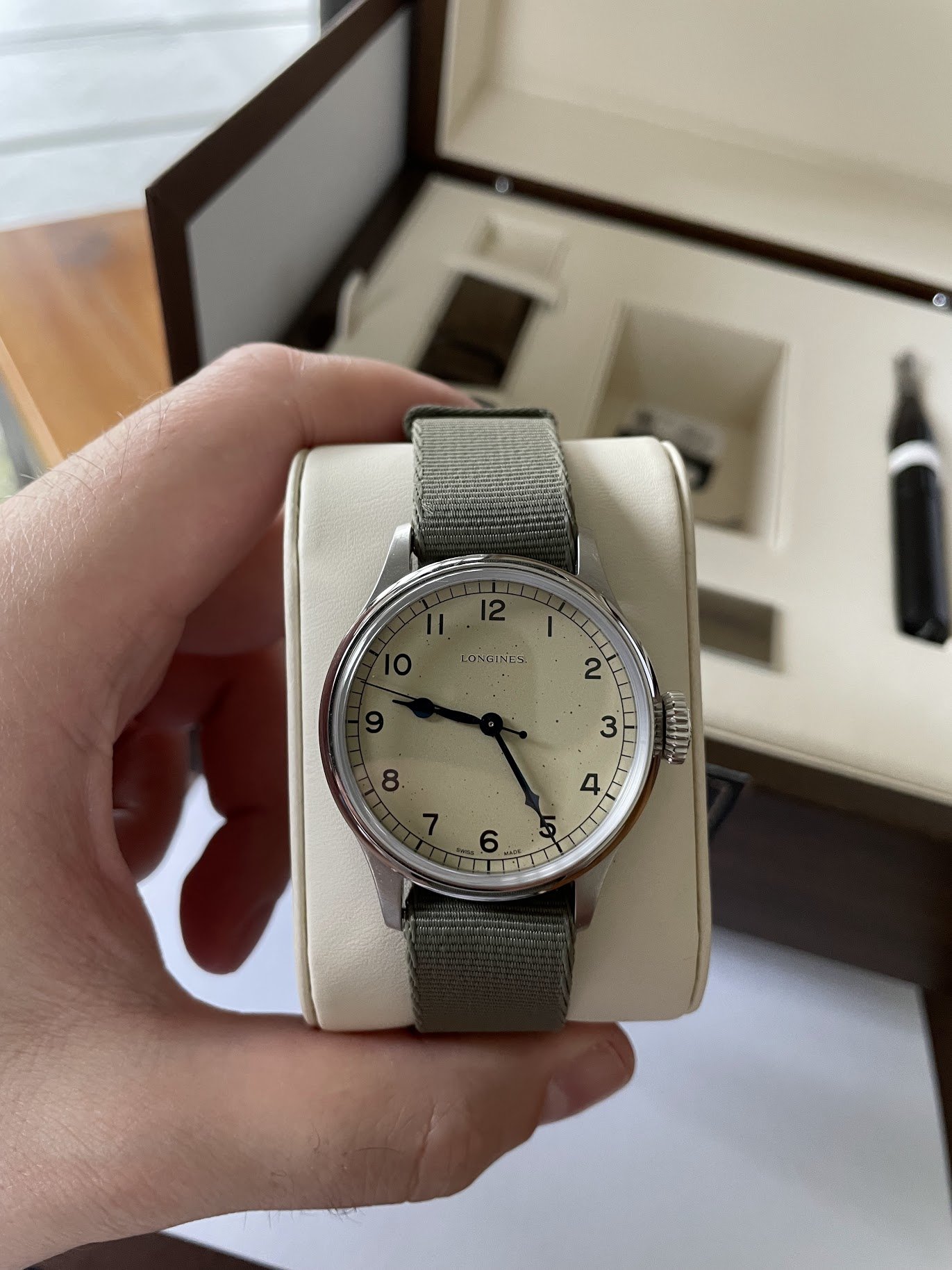 For Sale: Longines Heritage Military L2.819.4.93.2 | WatchCharts