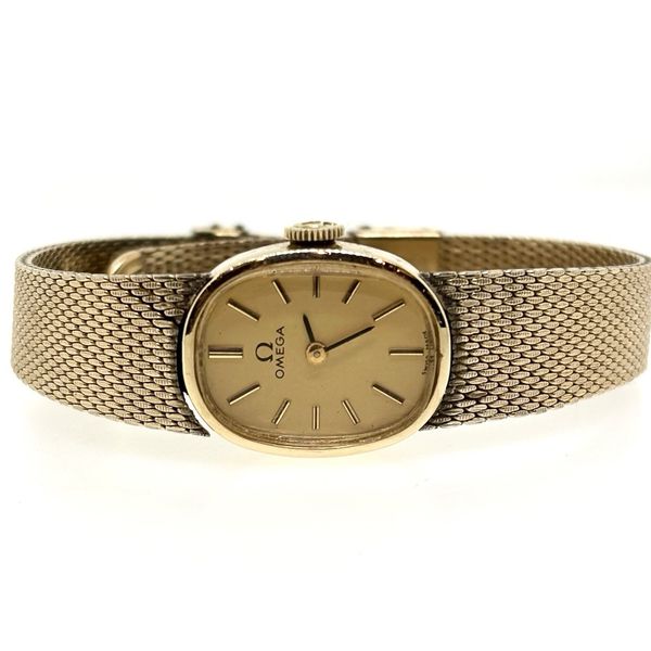 Omega 10k Gold Fill Ladies Oval Watch Vintage Manual Wind Cal. 1100 17J ...