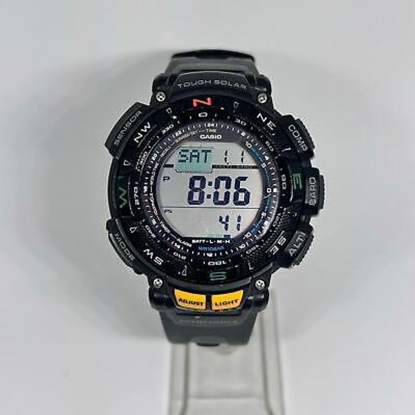 Casio Protrek PAG-240 Tough Solar Resin Menâ s Digital Watch Working ...