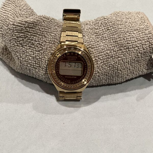 VINTAGE CITIZEN SCIENTIFIC CALCULATOR LCD QUARTZ WATCH 49-9421 ORIGINAL ...