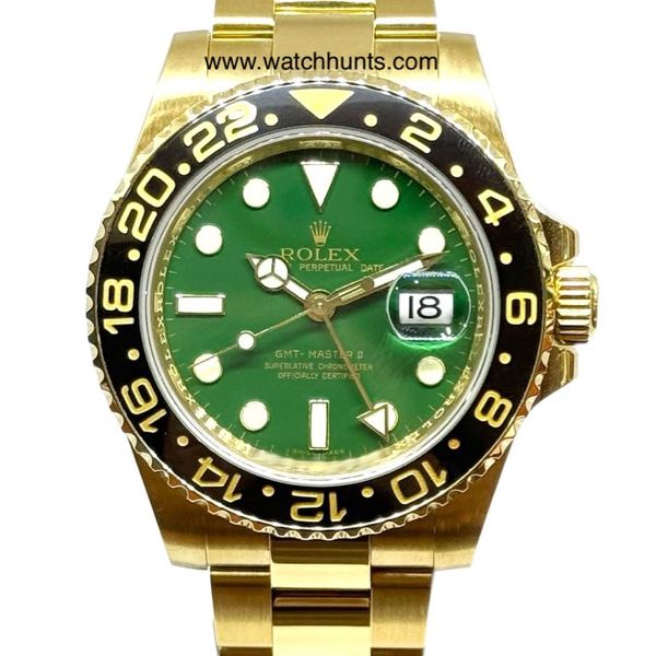Mint 2007 Rolex Gmt Master II Jade Green 116718 | WatchCharts Marketplace