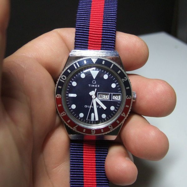 Vintage 1979 Timex Q Pepsi GMT Original Watch | WatchCharts UK