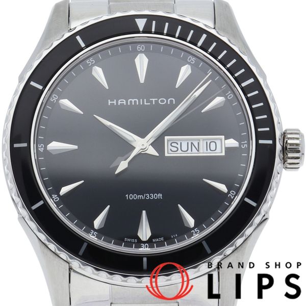 Hamilton Jazzmaster Seaview Day-Date H37511131 SS Men's Black Dial ...