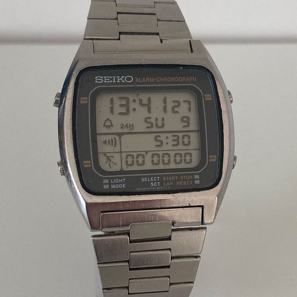 Seiko Chronograph a714-5000 Running Man LCD Men's Watch | WatchCharts ...