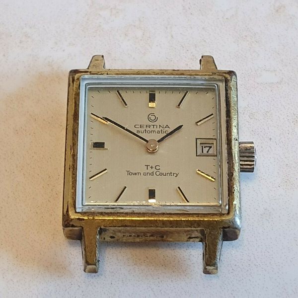 Certina T+C Town and Country Gold Plated Watch | WatchCharts Marketplace