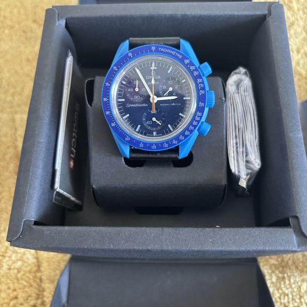 Omega x Swatch Mission To Neptune - Bioceramic Speedmaster Moonswatch ...