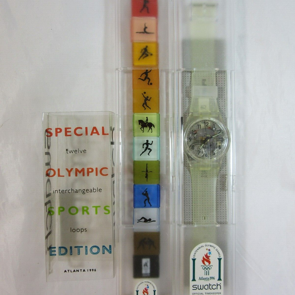 SWATCH 1996 USA Special Olympic Team Sports Edition Quartz Vintage ...