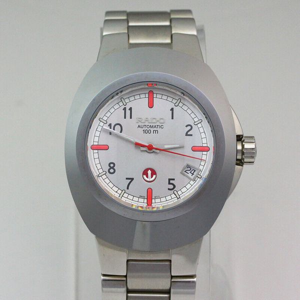 Rado Diastar 100m XL 658.0637.3 Stainless Steel Automatic Date Wristwatch & Box | WatchCharts ...