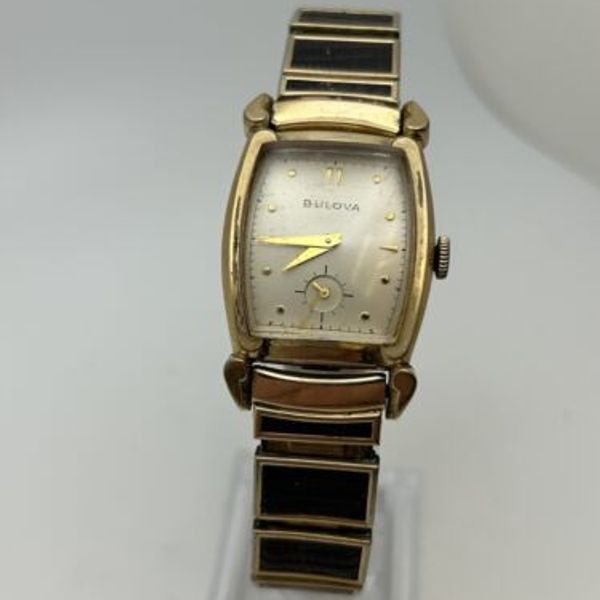 Vintage Bulova Mens Tank Watch 10k RGP | WatchCharts Marketplace