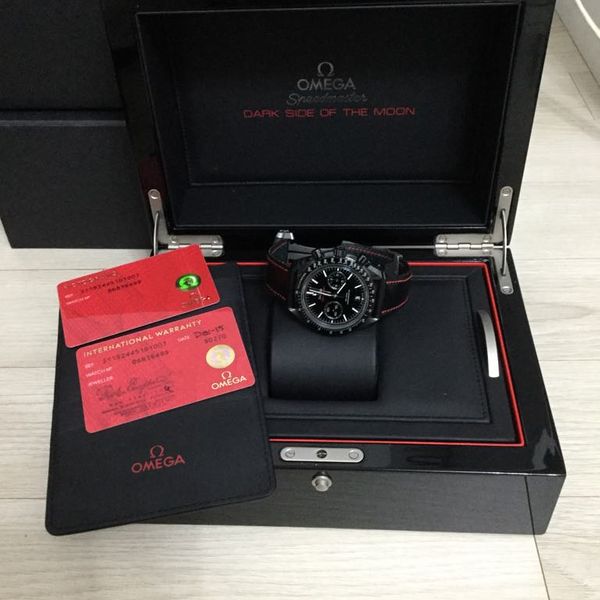 FS Omega Speedmaster Dark Side of the Moon DSOTM with custom deployant ...