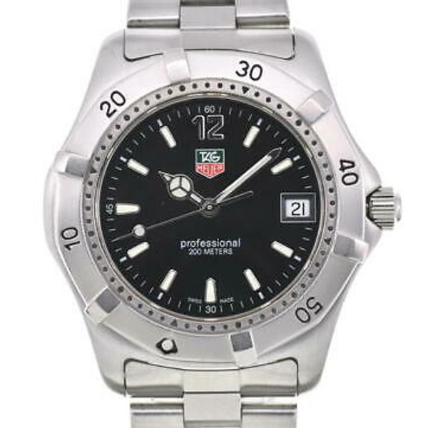TAG HEUER 2000 Professional 200 m WK1110 Silver Dial Quartz Men's Watch V#101346 | WatchCharts ...