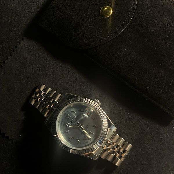 Custom Seiko Light Blue Arabic Dial 40mm Watch | WatchCharts Marketplace
