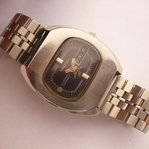 Tressa Laser Beam Automatic 21 Jewels Swiss Vintage Watch | WatchCharts ...