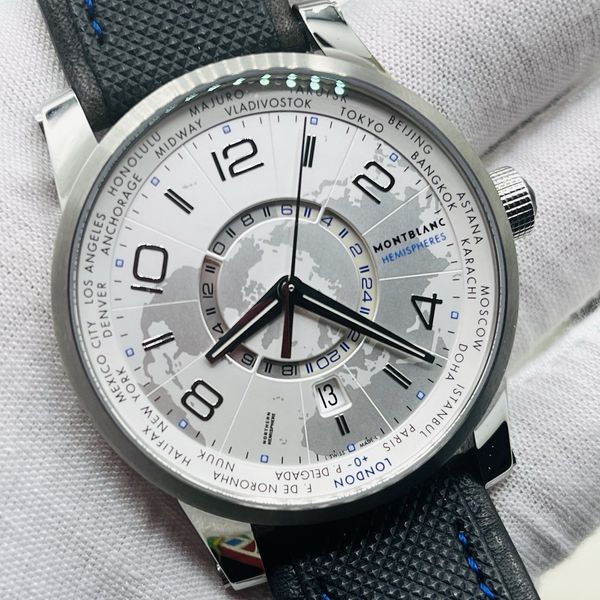 Montblanc Timewalker Hemispheres Watch 108955 - BRAND NEW, 40% OFF ...