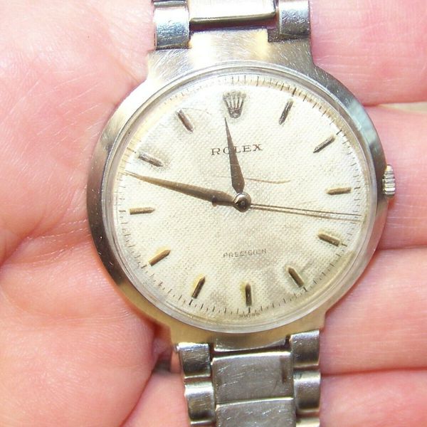 Rolex 1958 Vintage 9083 Precision UFO Men's Stainless Steel Watch 36mm ...