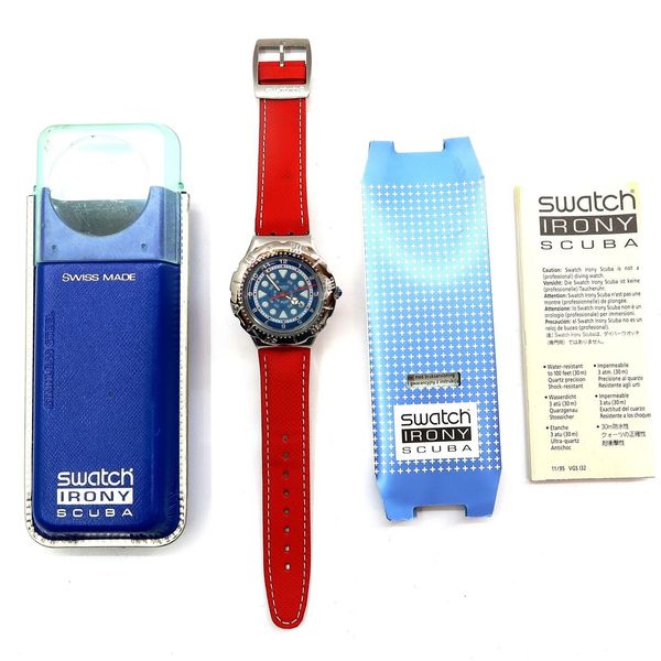 Swatch Irony Scuba Watch WIND JAMMER YDS104 with Case & Papers 1996 ...