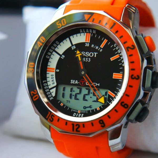 Tissot Sea-Touch Meters Orange T026.420.17.281.02 Price as of January ...