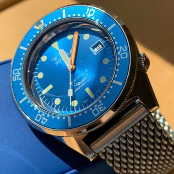 SQUALE 1521 OCEAN 50 ATMOS DIVER Original With Squale Logo On Case Side ...