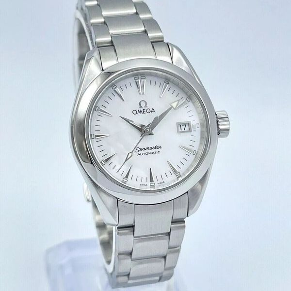 Ladies Omega Seamaster Aqua Terra 150m MOP Dial 29mm Automatic 2573.70 ...