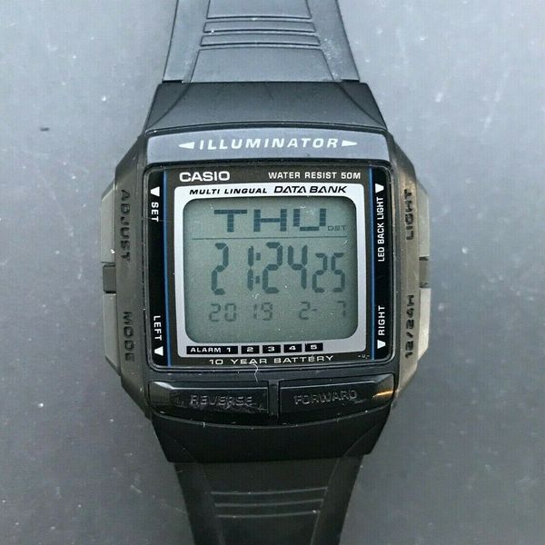 CASIO DataBank DB-36 (2515) 5 Alarms Multi Lingual 13 Telememo 30 35mm ...
