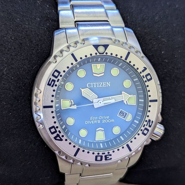 Citizen Promaster Diver Eco-Drive Men's Watch Blue Dial BN0165-55L ...