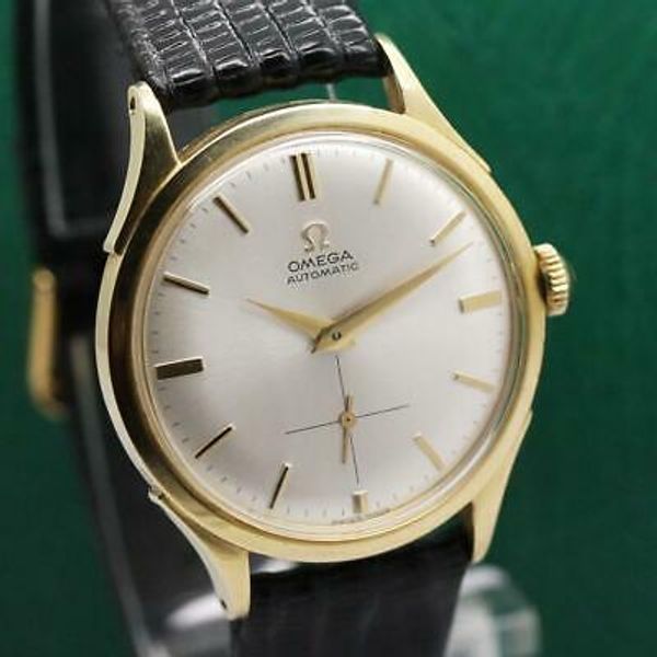 1947's OMEGA REF 2374 18K SOLID GOLD CAL 30.10 RA PC AUTOMATIC MEN'S ...