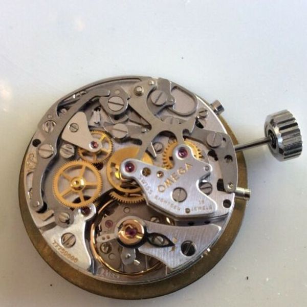 Omega Lemania 1861 Movement For Parts Rare Swiss Chronograph | WatchCharts