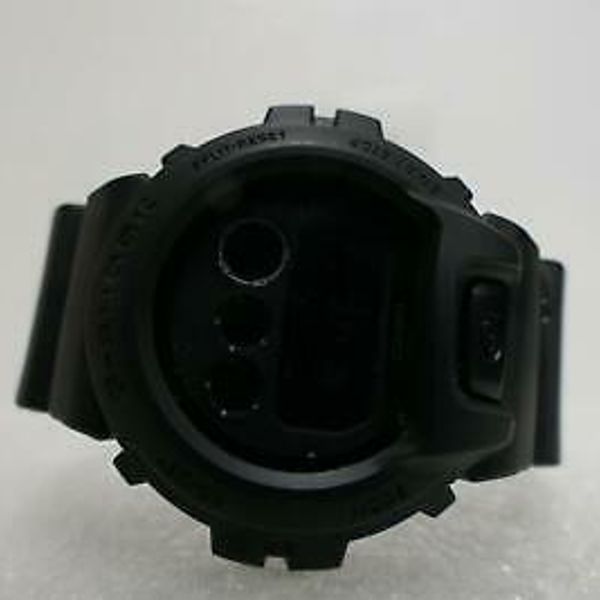 MENS CASIO G SHOCK BLACK OUT BASIC SERIES ALL BLACK RESIN WATCH ...