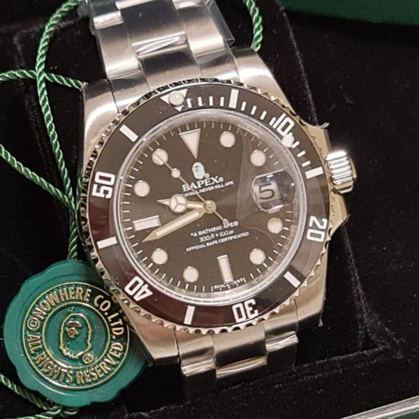 A Bathing Ape Bape BAPEX Type 1 Black (Not Rolex Submariner ...
