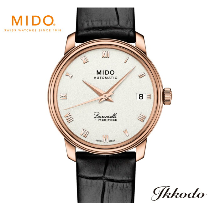 MIDO Mido Baroncelli Heritage Lady Self-winding Rose Gold PVD Stainless ...