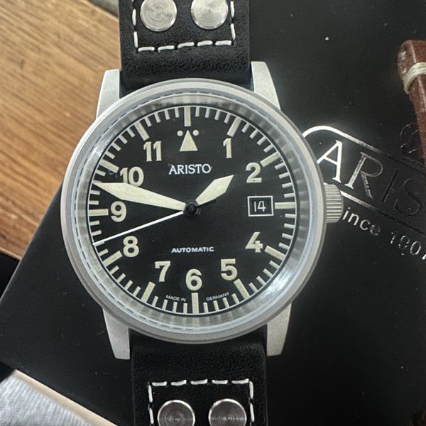 Aristo Pilot watch 38.5mm (new) (Swiss movement) (2 extra straps)($drop ...