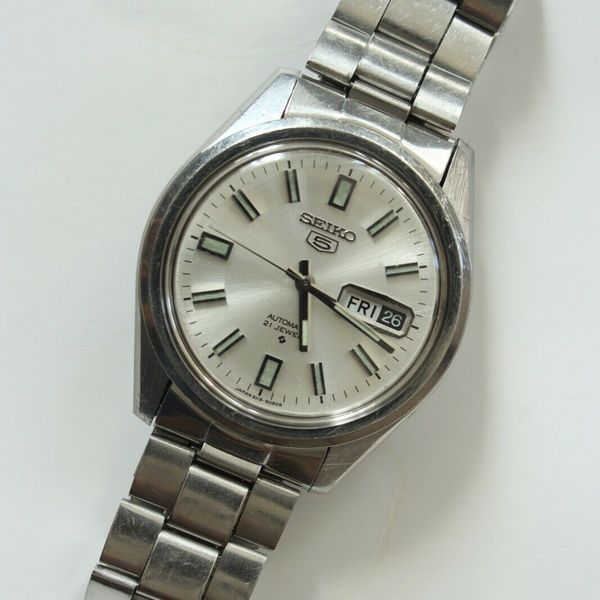 Vintage Seiko 5 Automatic 6119-8083 Mens Watch Original Bracelet ...