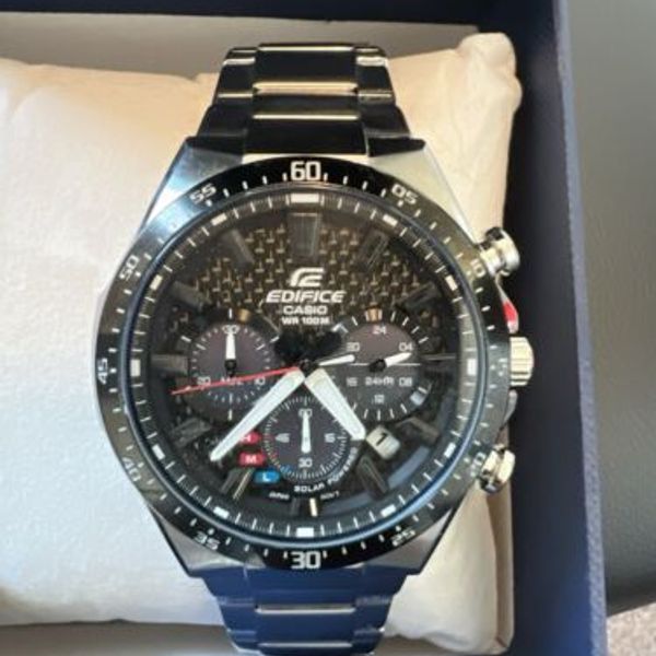 Casio Edifice 5564 EQS-800 Solar, Black Stainless Steel | WatchCharts ...