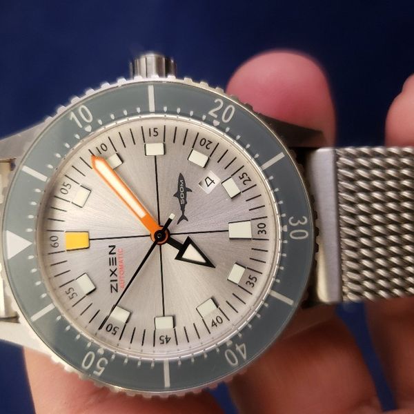Fs: zixen nitrox ii silver dial, sapphire bezel, full kit w/both ...