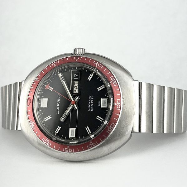 [WTS] Caravelle Devil Diver 666 Red Bezel Jet Hand OG Band $650 OBO ...