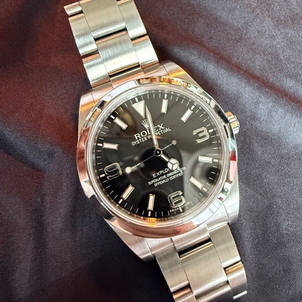 ROLEX EXPLORER 39MM 214270 BLACK DIAL MK2 FULL LUME | WatchCharts Marketplace