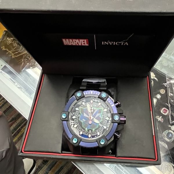 Invicta Marvel Black Panther Limited Edition 121/3000 Model 43346 ...