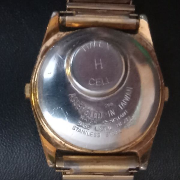 Vintage Timex H Cell Digital Gold/silver Tone Wristwatch | WatchCharts ...