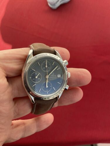 OMEGA Speedmaster Automatic 3511.80 Chronograph Blue Dial Box And ...