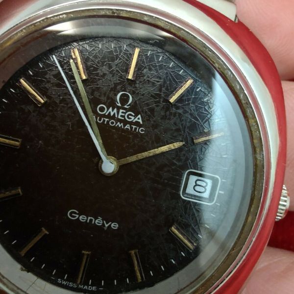 OMEGA automatic Geneve Watch Swiss Made Vintage ,RARE Spider web..S ...