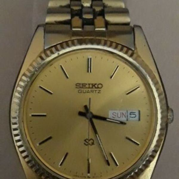 SEIKO SQ Men's. Jubilee Gold Tone Band 5Y23-8A69-A4 President version Japan JDM | WatchCharts ...