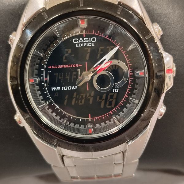 Casio Ediface EFA-119. Thermometer, Chrono, World Time | WatchCharts ...