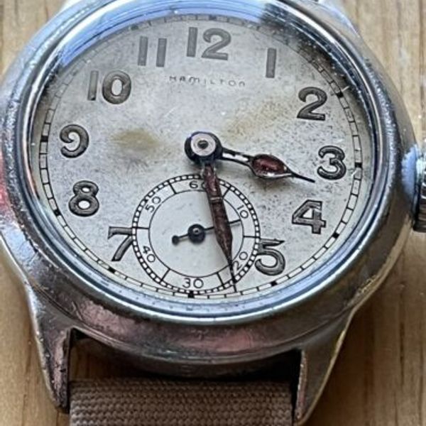 Vintage 1944 Hamilton Men's WWII ORD DEPT 17j Military Wristwatch-Runs ...