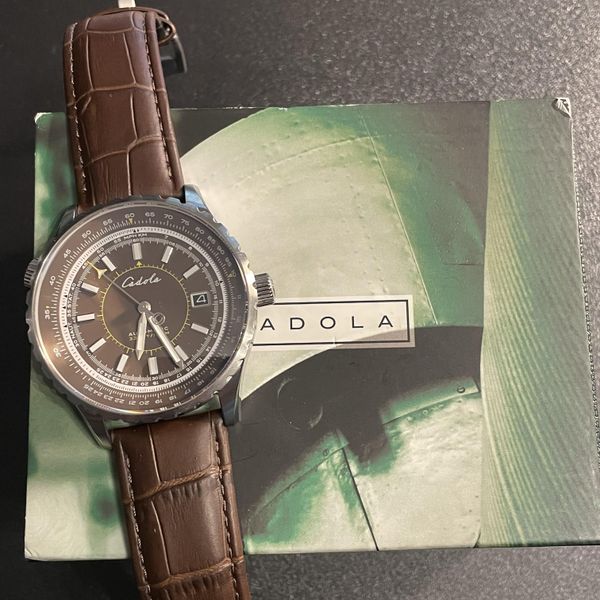 [WTS] Cadola Volaran - brown dial - pilot watch slide rule bezel (new w ...